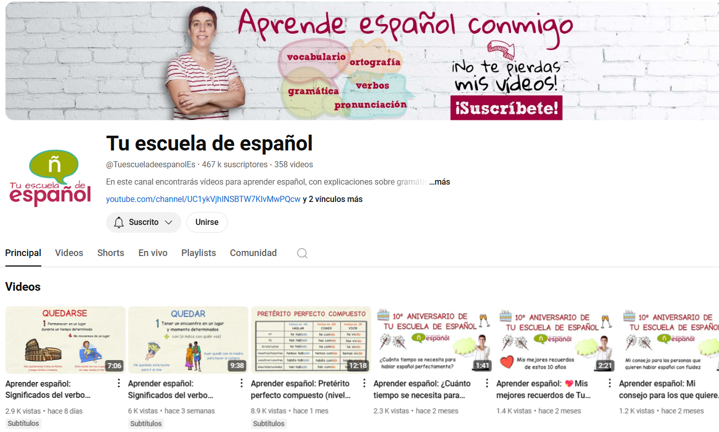 Diez canales de Youtube para aprender y practicar español - Spanish ...