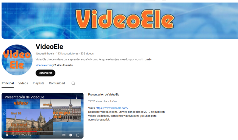 Diez canales de Youtube para aprender y practicar español - Spanish ...